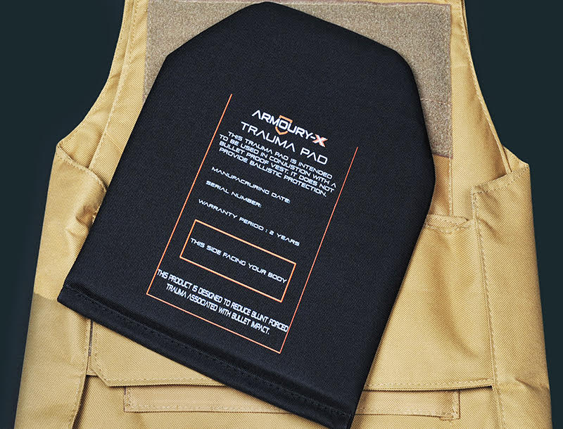 Motocross Body Armor Trauma Pads For AR500 Body Armor - 10mm XP-40 ...